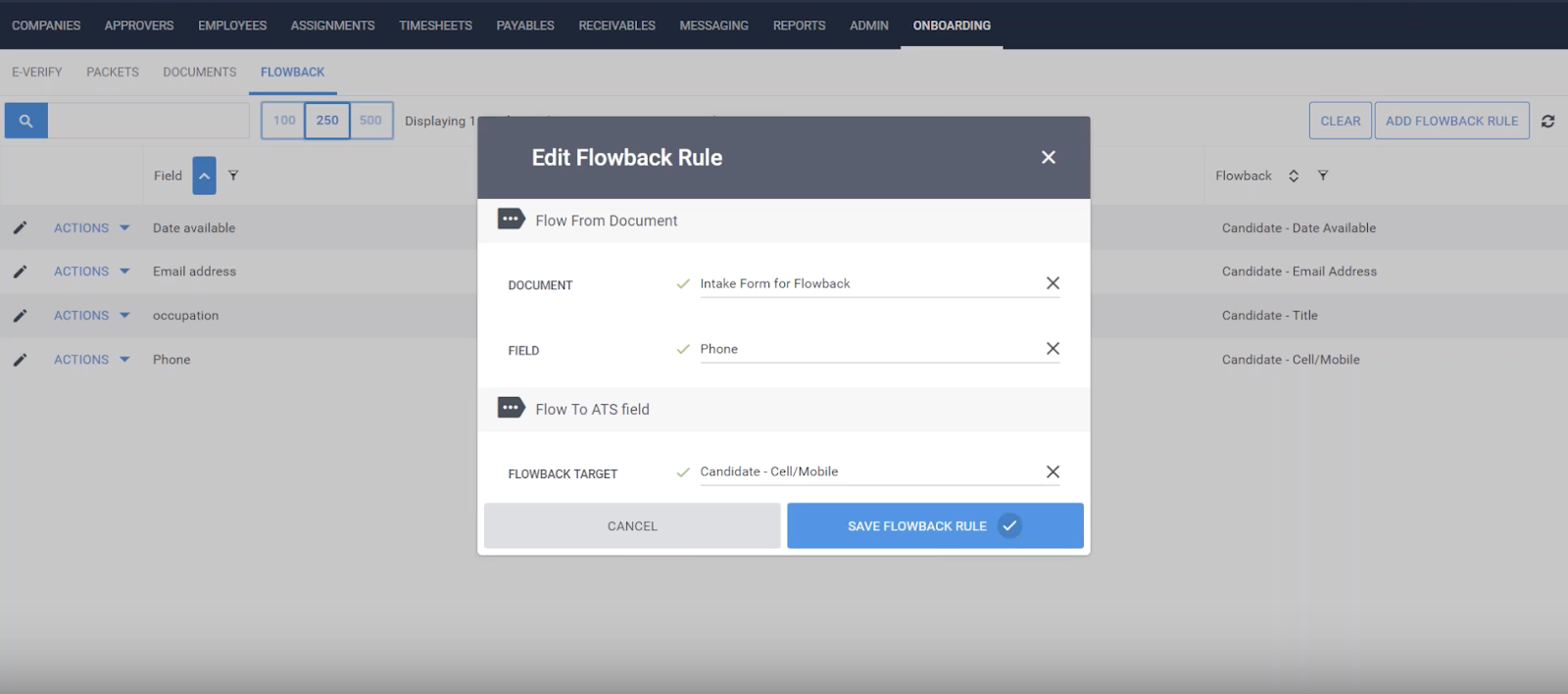 Candidate Onboarding Document Builder | Bullhorn