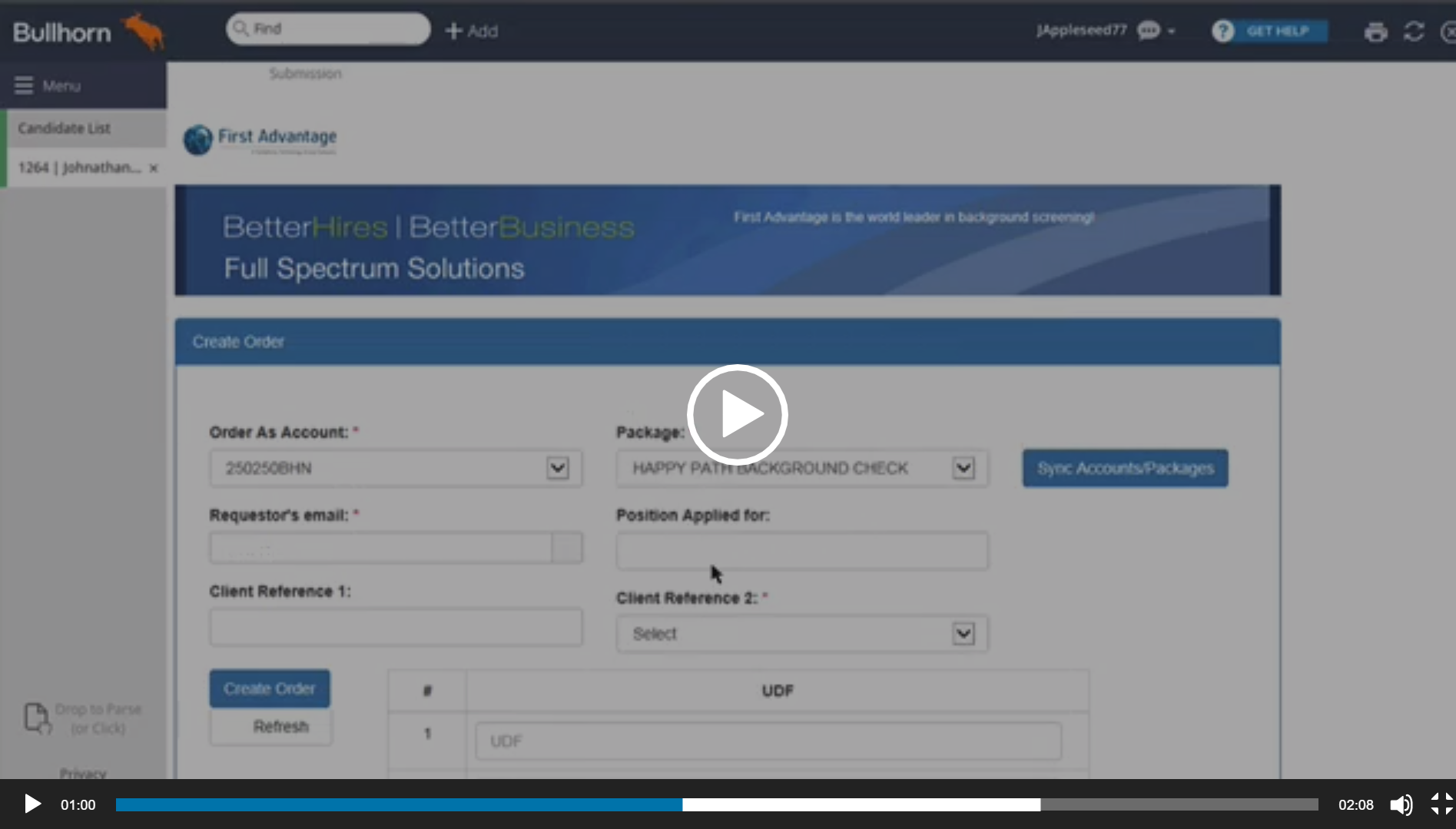 First Advantage | Bullhorn Marketplace