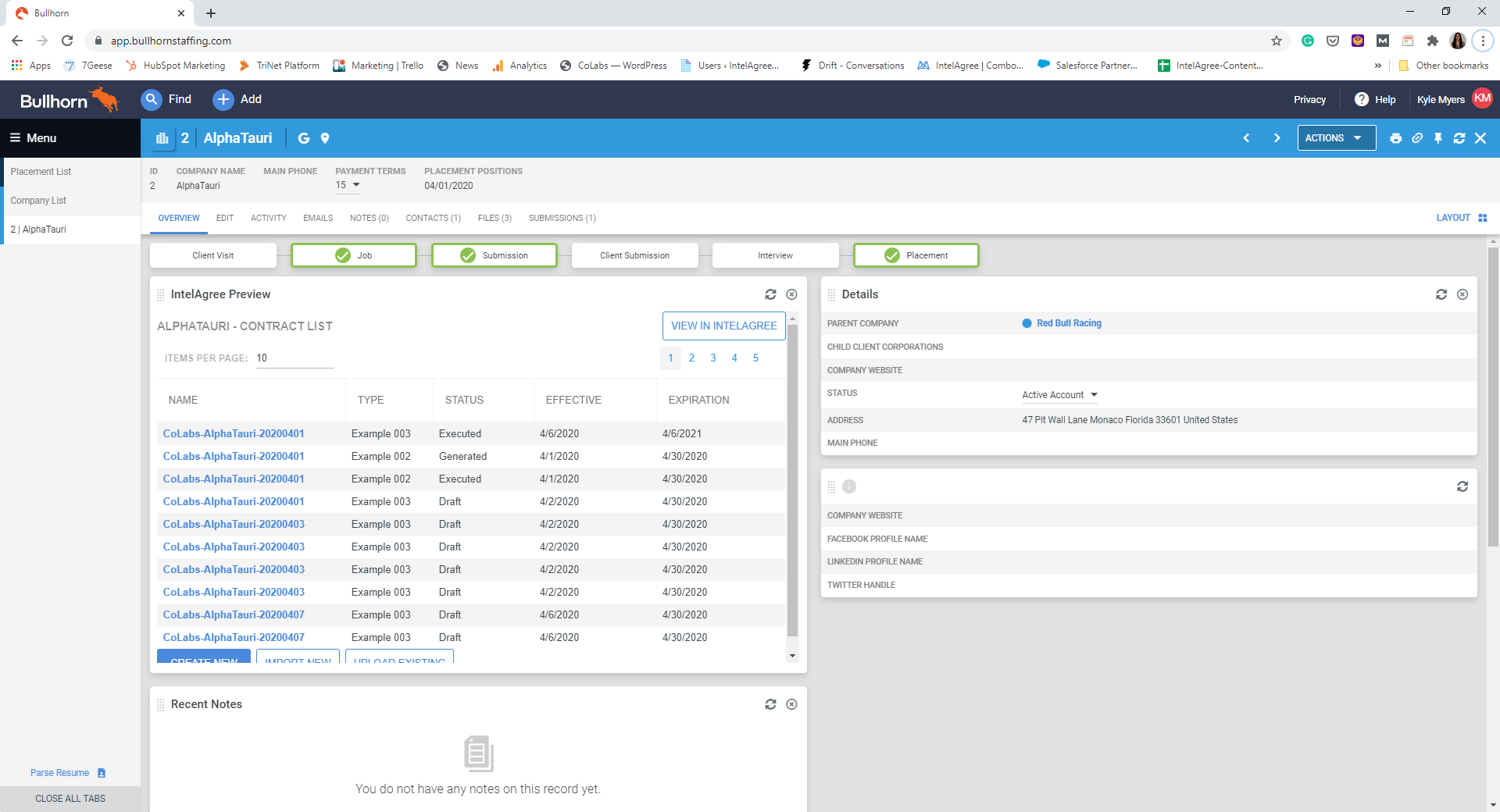 IntelAgree | Bullhorn