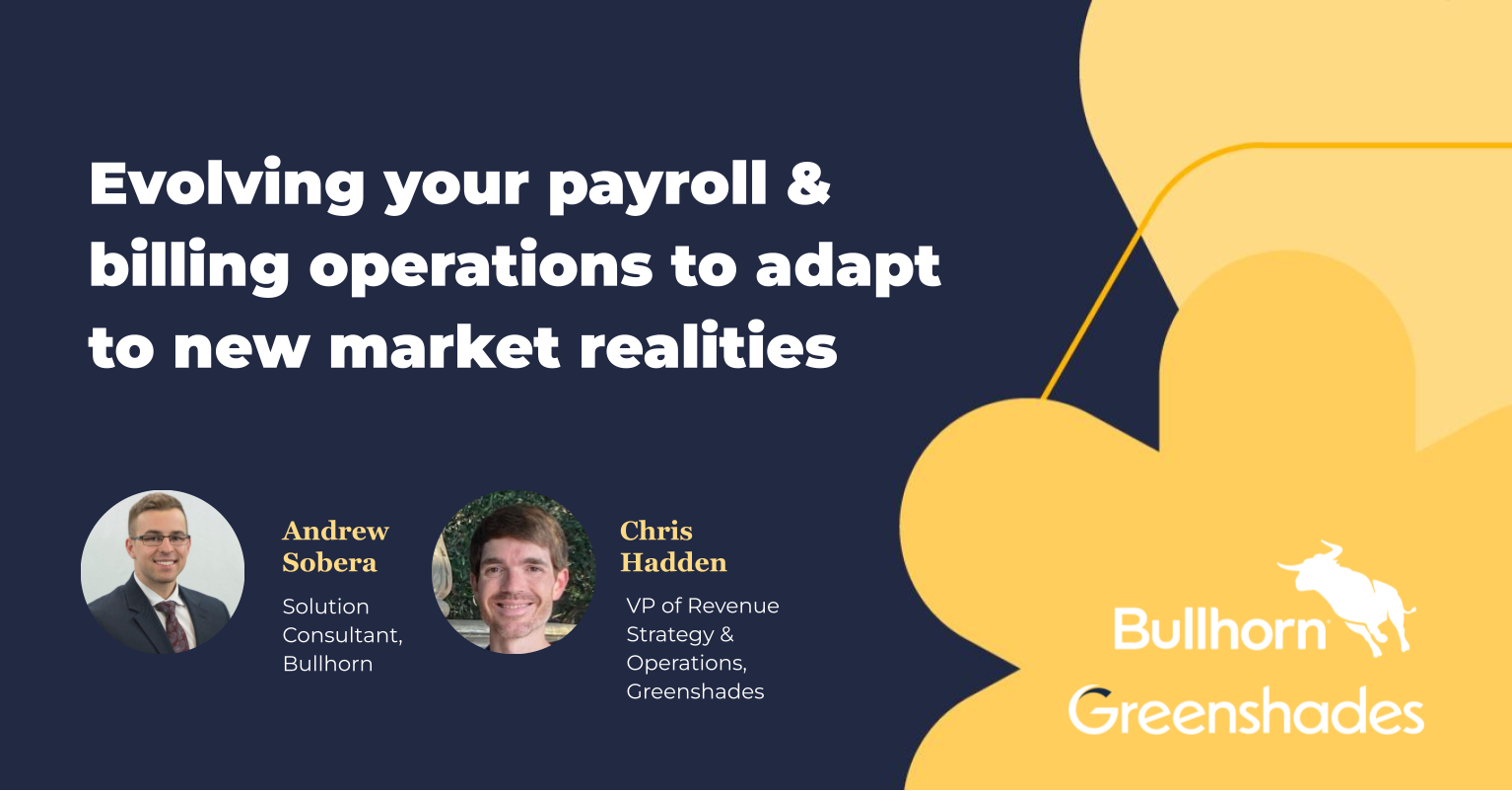 Evolving your payroll and billing operations to adapt to new market ...